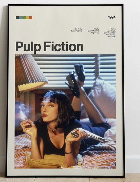 Pulp Fiction - Poster, Album Cover Art, Personalized Gift - Archive1990