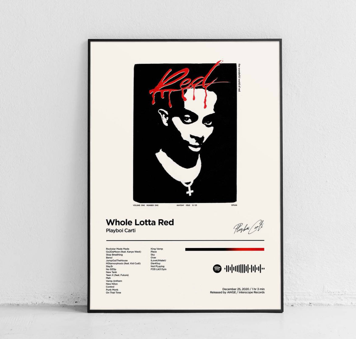 Whole Lotta Red - Playboi Carti Music Poster, Album Cover Art, Persona ...