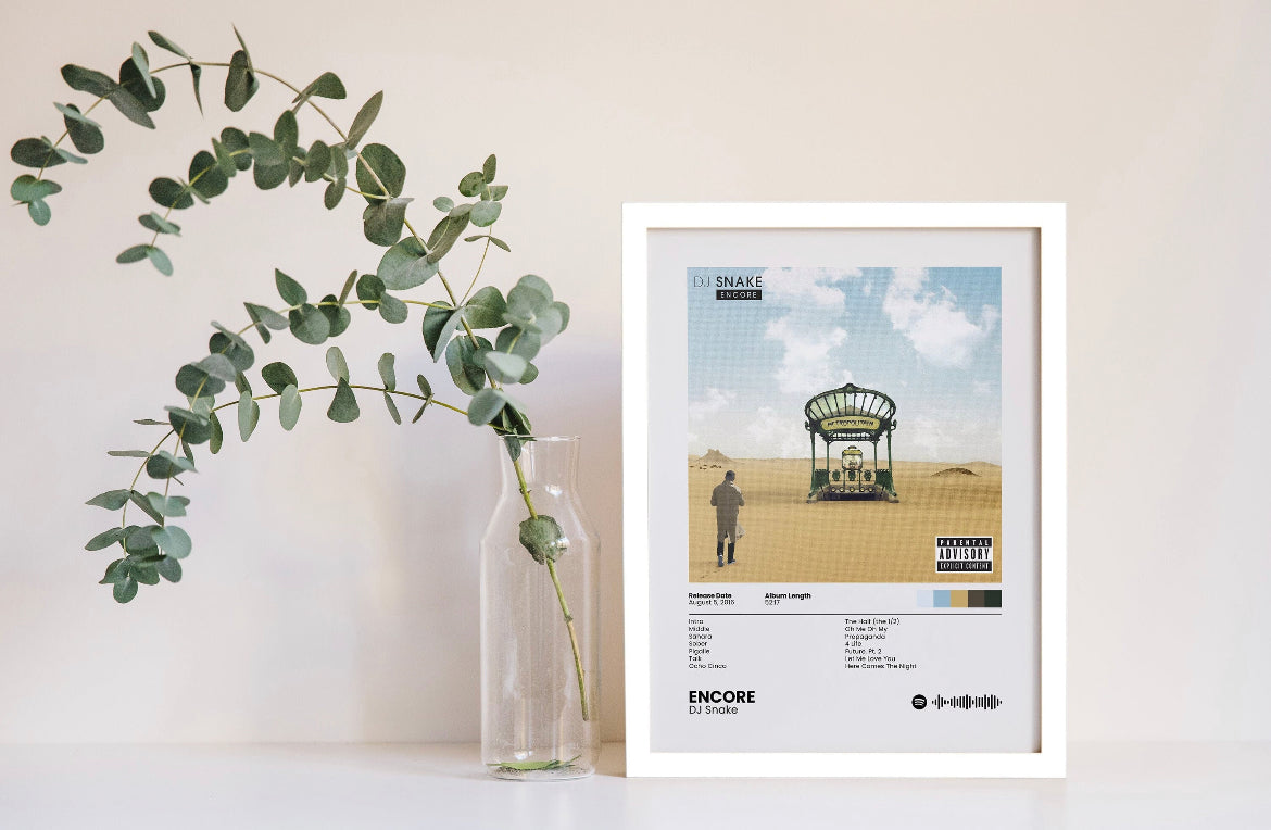 EnCore - Dj Snake Music Poster, Album Cover Art, Personalized Gift ...